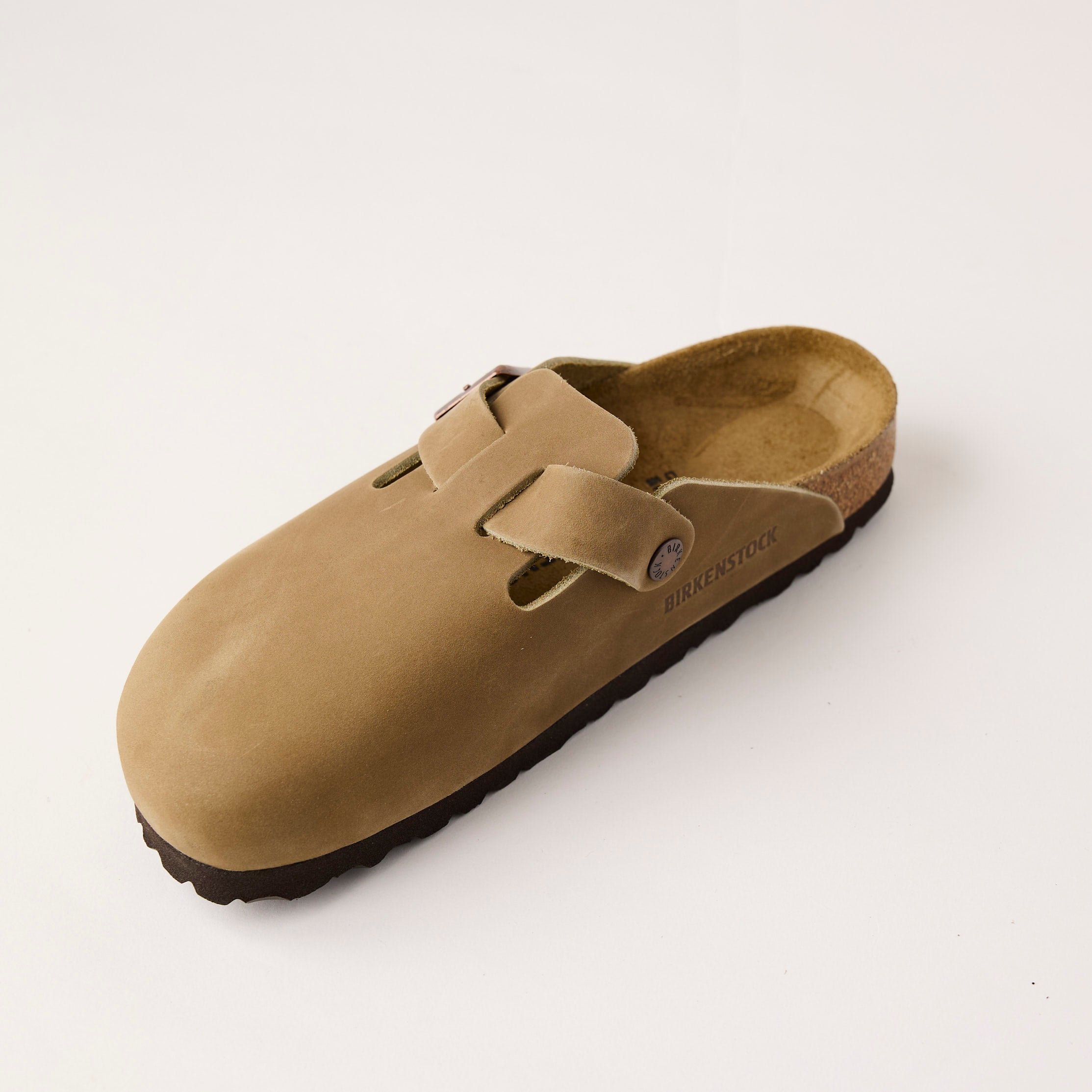 Birkenstock Boston Oiled Leather Camel Clogs, Nozomi Shoe Boutique