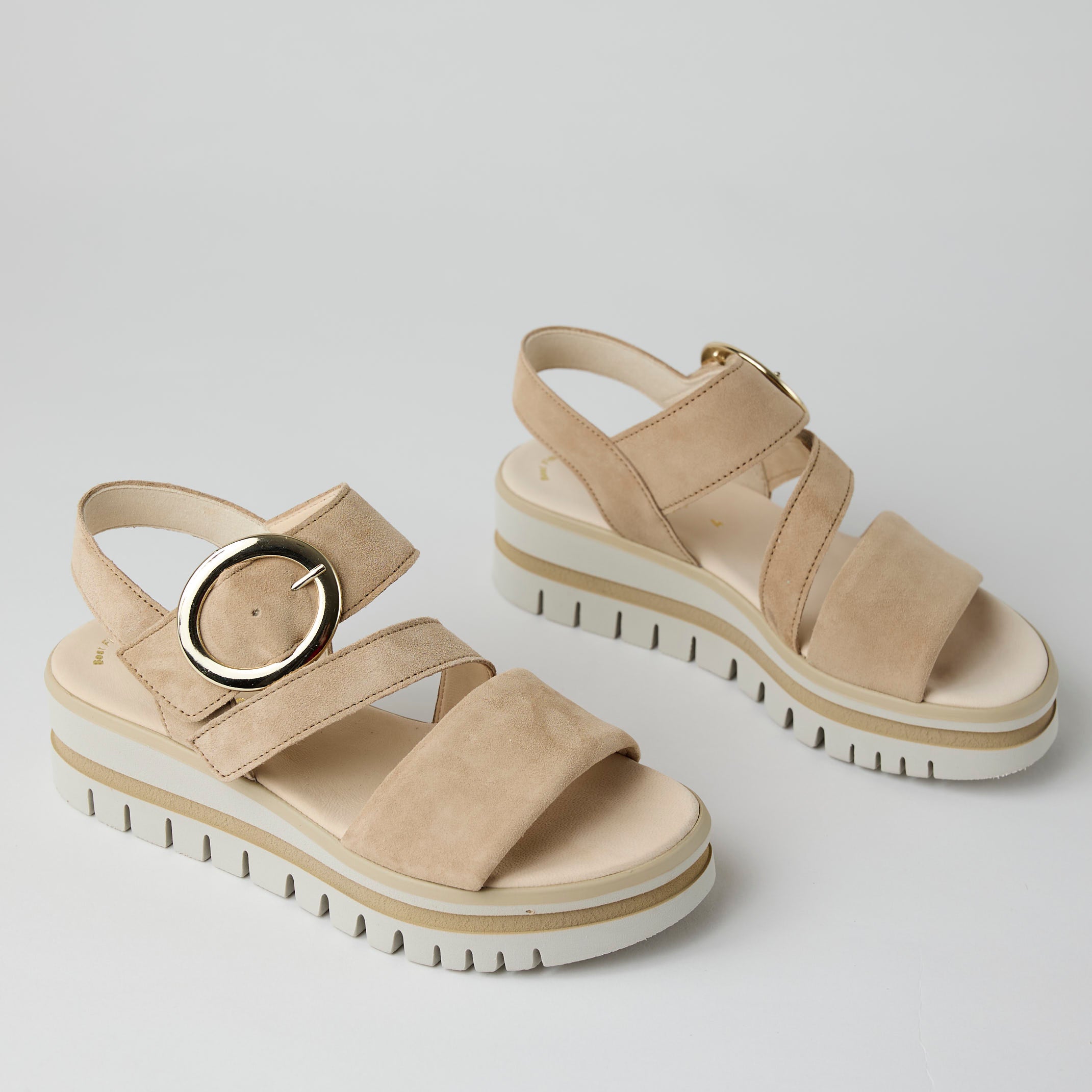 Gabor Flatform Sand Suede Sandals, Nozomi Shoe Boutique