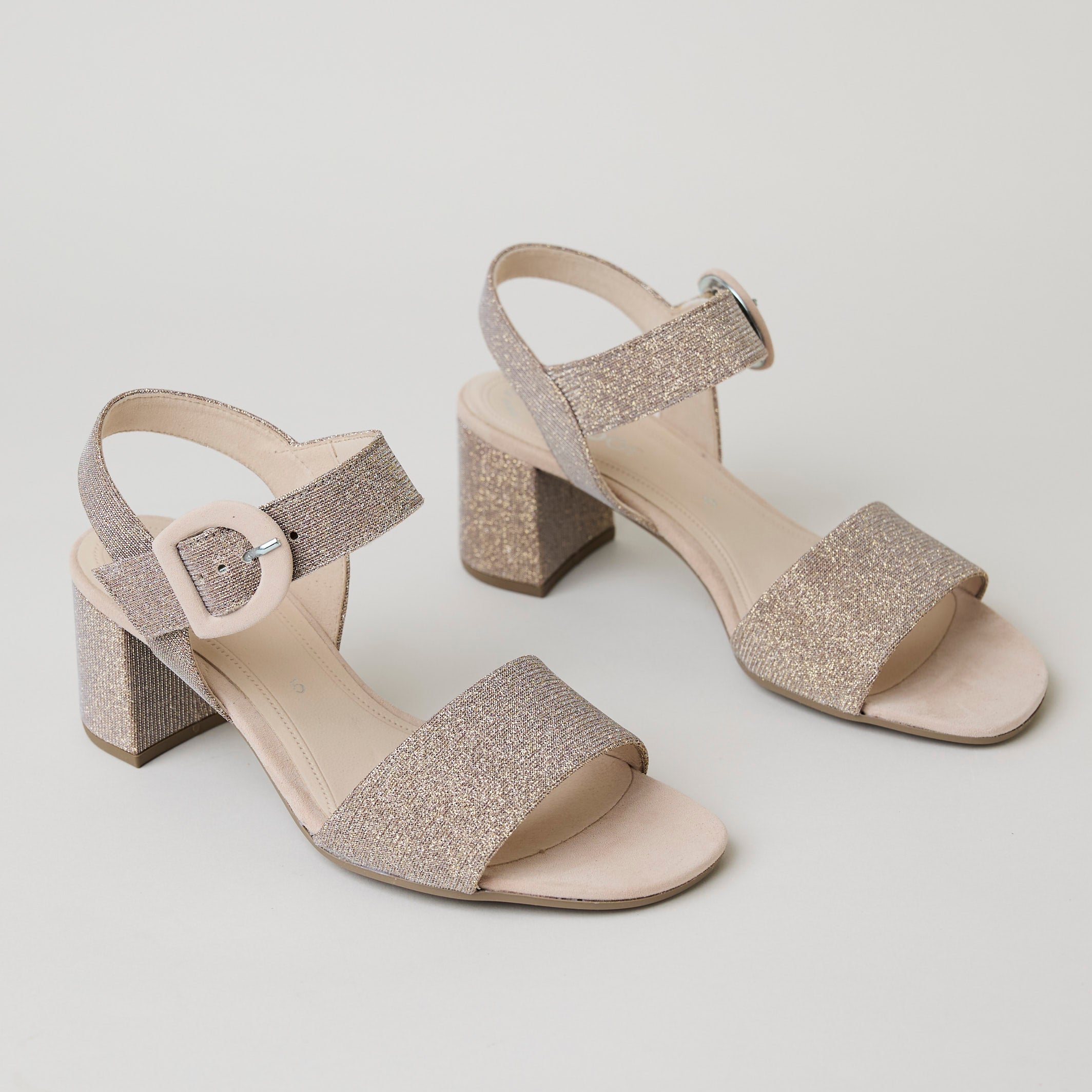 Gabor Pink Glitter Sandals | Shop online @ Nozomi