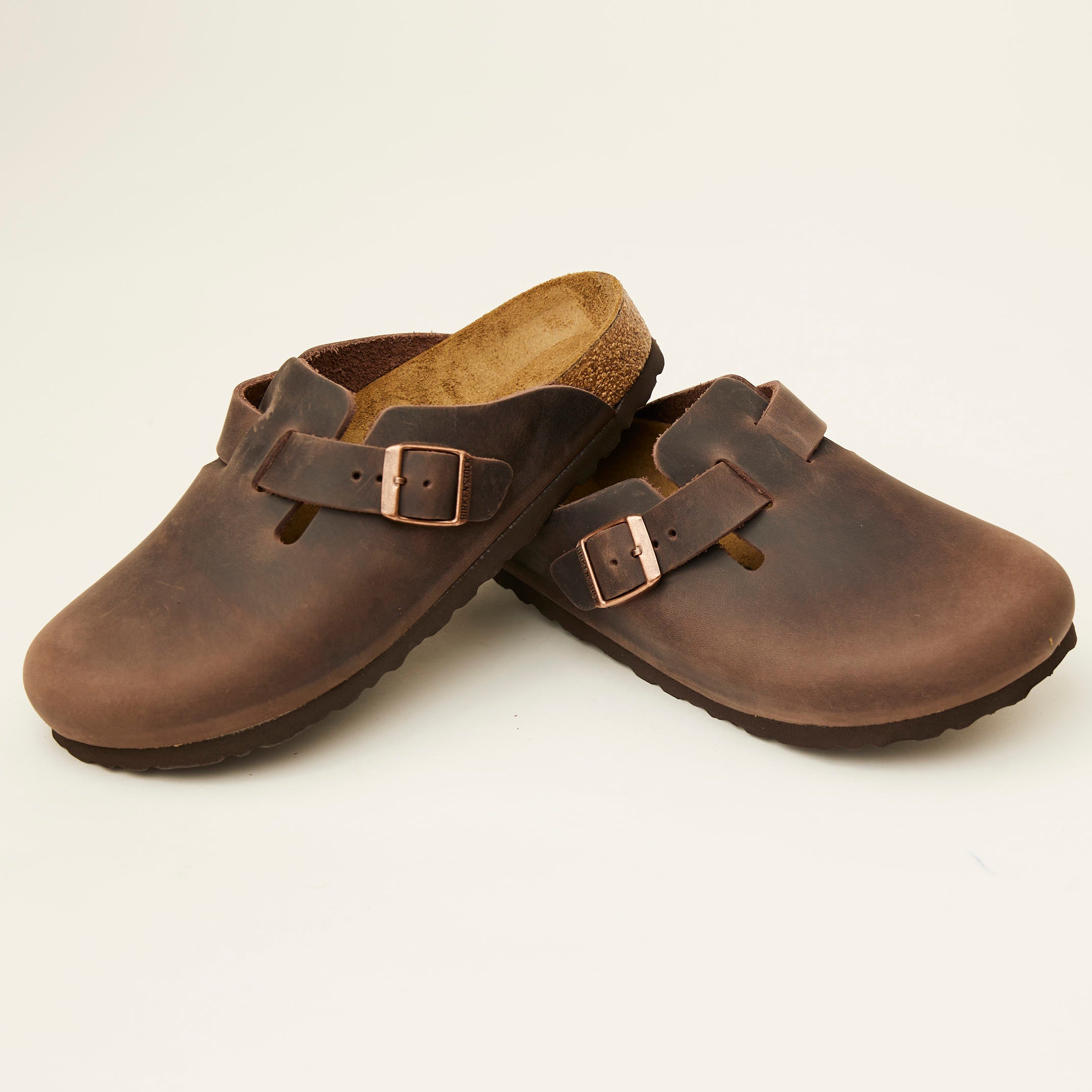 Birkenstock Brown Oiled Leather Clogs, Nozomi Shoe Boutique